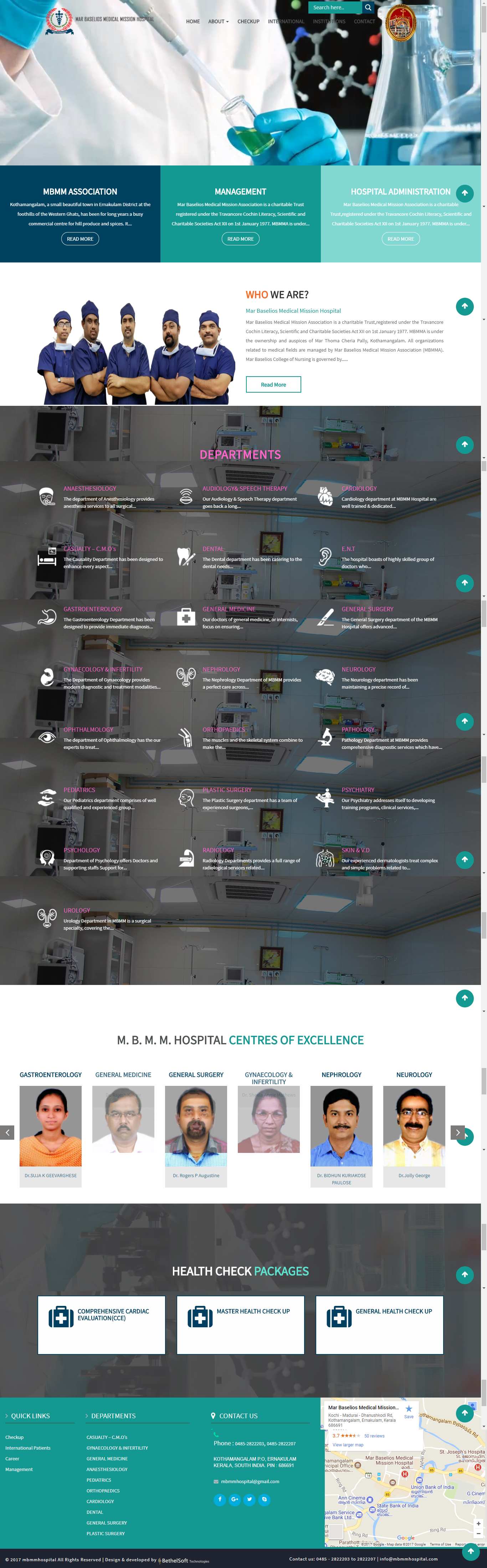 Hospital Website Designers Kerala
